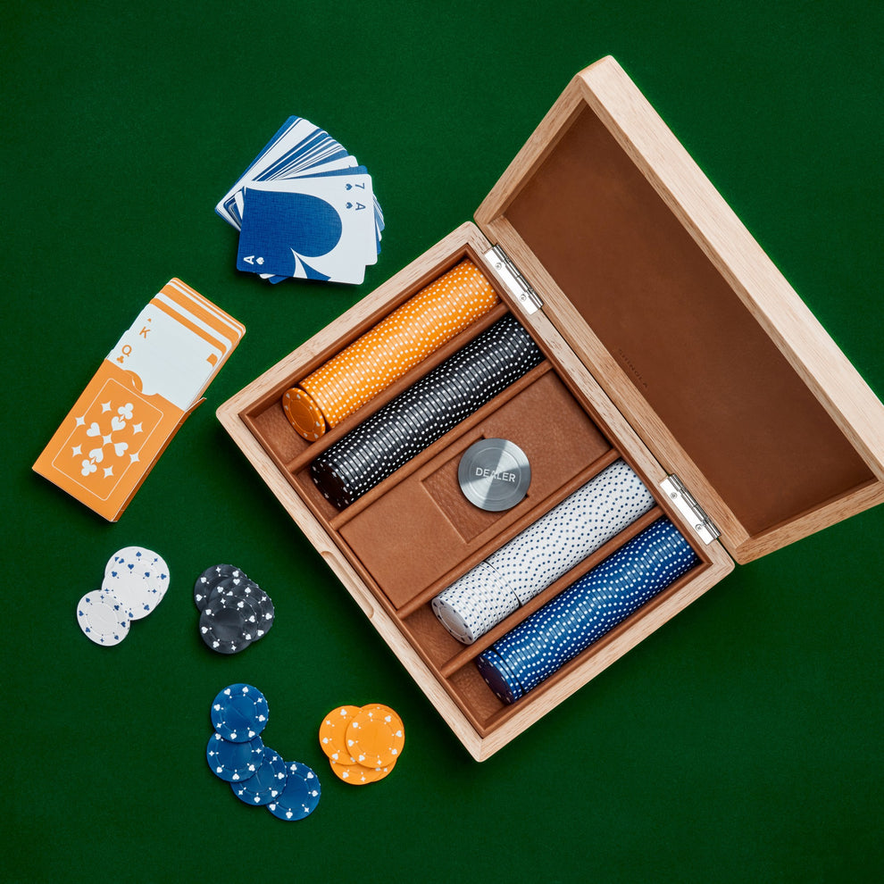 Lacquered Wood Poker Set | Shinola