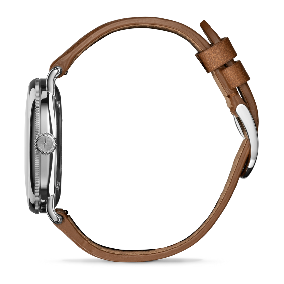 Canfield Watch - Blue Tan Leather Strap – Shinola