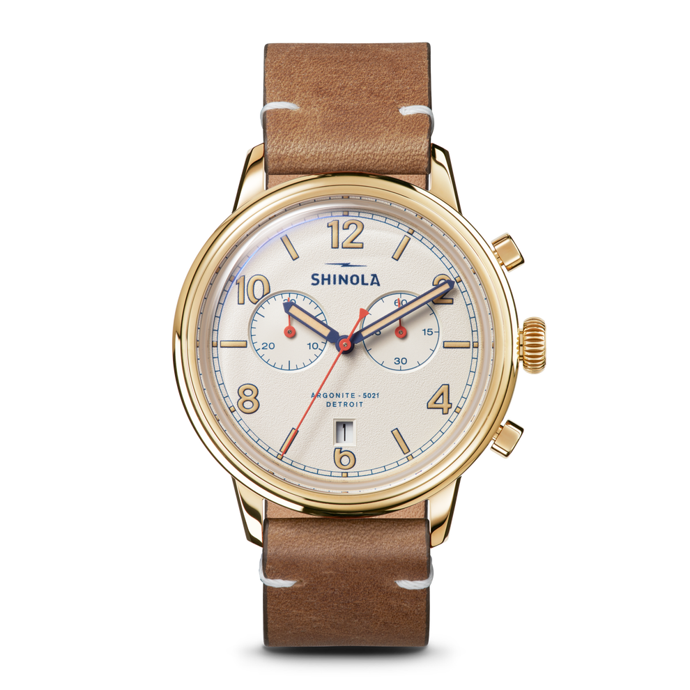 Traveler Chronograph Watch - Alabaster – Shinola