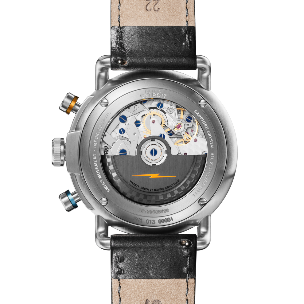 Canfield Speedway Open Road Automatic Chronograph Watch - Black – Shinola