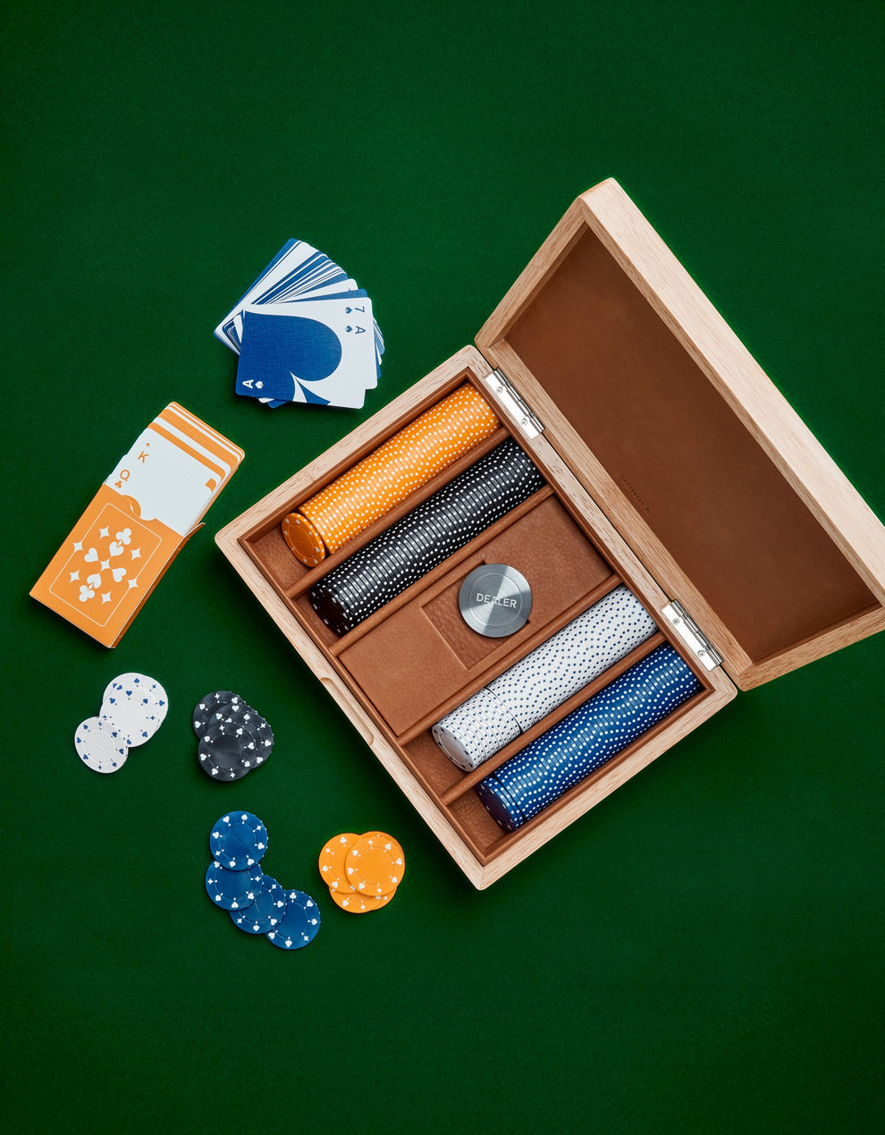Lacquered Wood Poker Set | Shinola