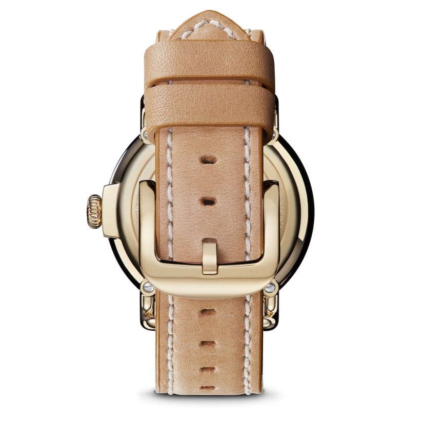 Runwell Automatic Watch - Natural Leather Strap – Shinola