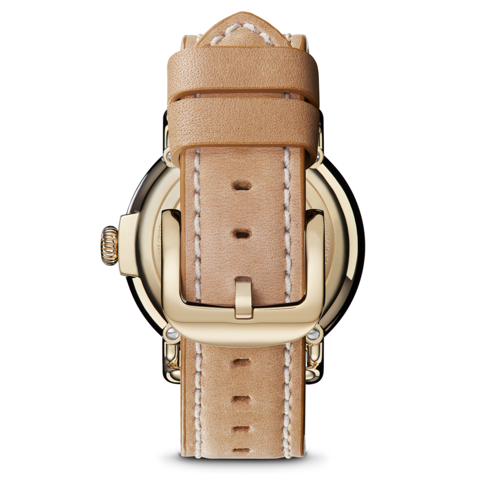 Runwell Automatic Watch - Natural Leather Strap – Shinola